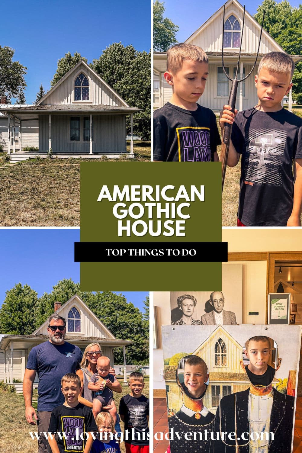 American Gothic House Road Trip Stop - Loving This Adventure