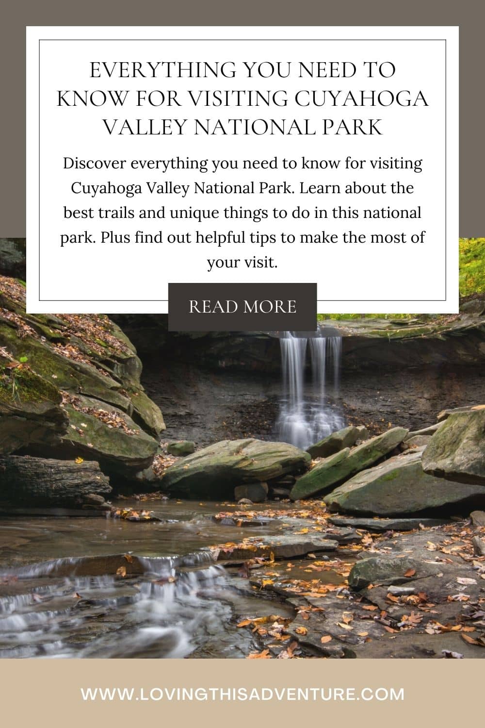 Best Things to do in Cuyahoga Valley National Park with Kids - Loving ...